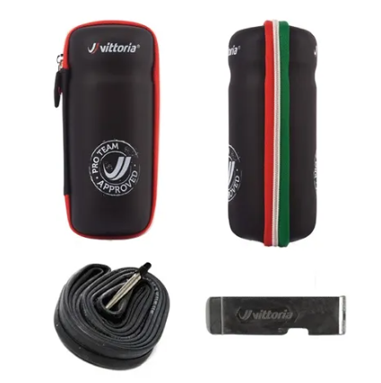 Vittoria Tool Bag Gift Set - Zip Case/Tyre Lever/Butyl tube 700x20/28 ...